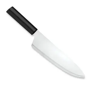 RADA Cutlery 8.5-inch French Chef Knife Straight Stainless Steel Blade - Black