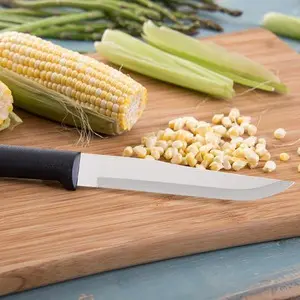 RADA Cutlery 5.375-inch Stubby Butcher Knife - Black