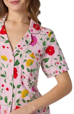 BEDHEAD PAJAMAS Print Stretch Organic Cotton Crop Pajamas