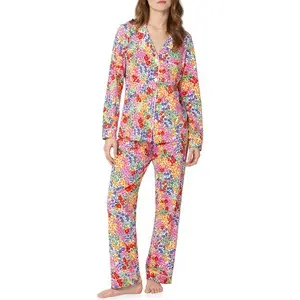 BEDHEAD PAJAMAS Print Stretch Organic Cotton Pajamas Spring Fields