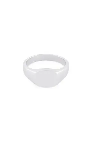 SERGE DENIMES Sterling Signet Ring - Silver