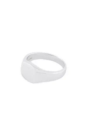 SERGE DENIMES Sterling Signet Ring - Silver