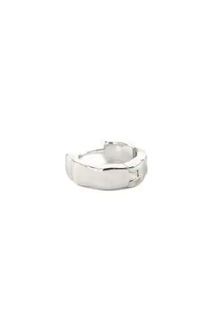 SERGE DENIMES Attrition Single Hoop Earring - Silver