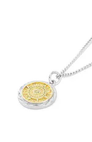 SERGE DENIMES Compass Pendant Necklace