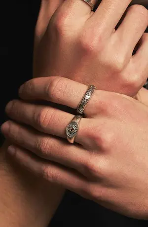SERGE DENIMES Helios Signet Ring