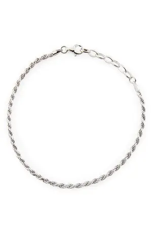 SERGE DENIMES Sterling Rope Bracelet - Silver