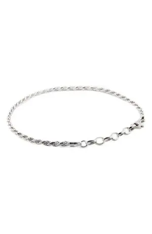 SERGE DENIMES Sterling Rope Bracelet - Silver