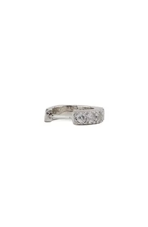 SERGE DENIMES Single Cubic Zirconia Hoop Earring