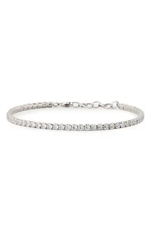 SERGE DENIMES Sterling Cubic Zirconia Tennis Bracelet - Silver