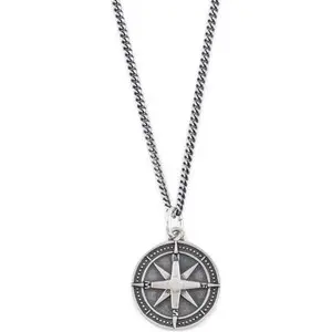 SERGE DENIMES Napoleon Pendant Necklace - Silver