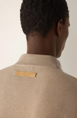 Zegna Cashmere And Suede Hybrid Bomber Jacket