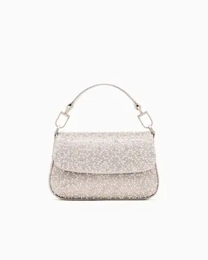 Giorgio Armani La Prima Soft Mini Bag In Satin And Rhinestones