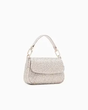 Giorgio Armani La Prima Soft Mini Bag In Satin And Rhinestones