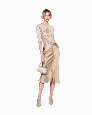 Giorgio Armani La Prima Soft Mini Bag In Satin And Rhinestones
