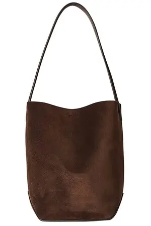 THE ROW Park Edge North South Small Tote Bag - Mocha