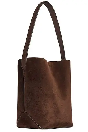 THE ROW Park Edge North South Small Tote Bag - Mocha