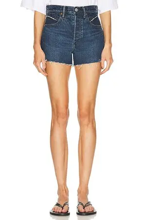 Moussy Vintage Southborough Western Shorts - Blue