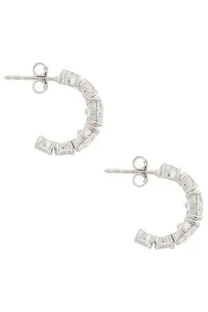 Completedworks Cz Hoop Earrings - Silver