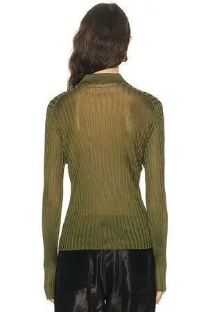 Khaite Vin Ribbed Knit Top