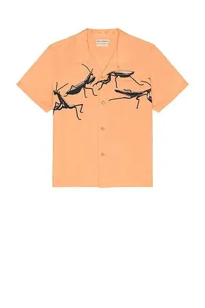 JW Anderson Short Sleeve Camp Collar Shirt - Peach