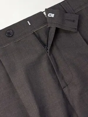 MFPEN Straight-leg Pleated Wool Trousers