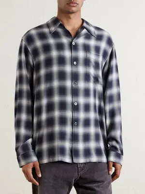 Our Legacy Checked Woven Shirt - Black