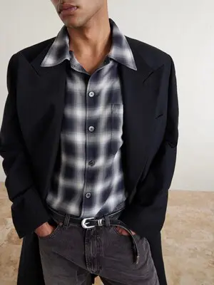 Our Legacy Checked Woven Shirt - Black