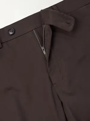 SLOWEAR Tapered Stretch-cotton Trousers