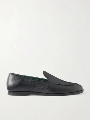 VINNY'S Marcel Full-grain Leather Loafers - Black