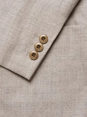 Nn07 Jordin 10027 Double-breasted Linen And Wool-blend Suit Jacket