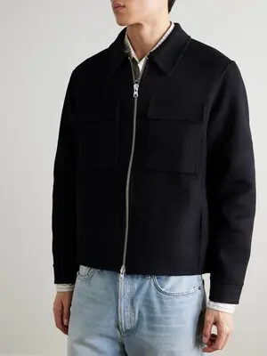 Nn07 Alban 8447 Wool-blend Felt Jacket - Black