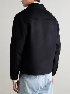 Nn07 Alban 8447 Wool-blend Felt Jacket - Black