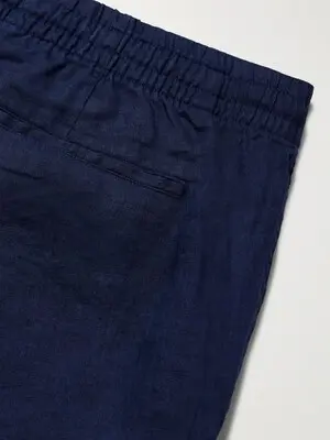 Polo Ralph Lauren Prepster Straight-leg Linen Drawstring Shorts - Blue