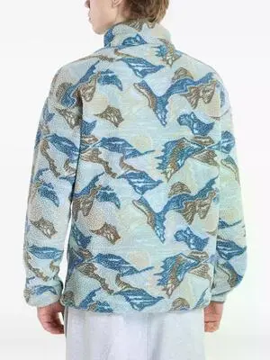 Columbia Patterned Sherpa Sweatshirt - Blue