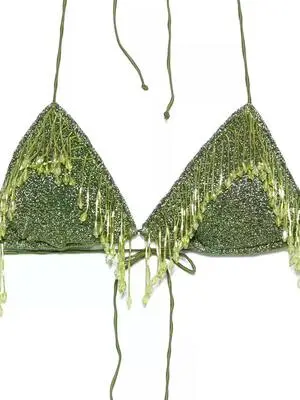 Oseree Lumière 20s Pearls Beaded Bikini Set