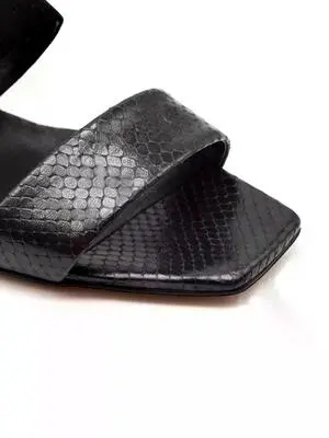 MARA BINI Snakeskin-effect Strap Sandals