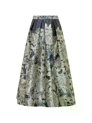 LUNATICA MILANO Floral Print Pleated Skirt