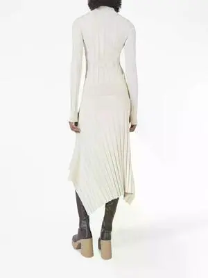 Stella McCartney Asymmetric-hem Knit Jumper - Neutrals