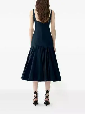 Jacquemus Agave Pleated Cotton Poplin Dress