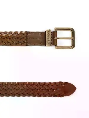 Etro Woven Leather Belt - Brown