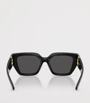 Burberry Injected Be4472u Square Sunglasses - Black