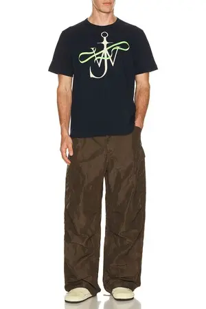 JW Anderson Ribbon Anchor T-shirt - Navy