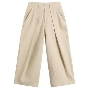You Must Create Deadbeat Linen Trousers - Stone