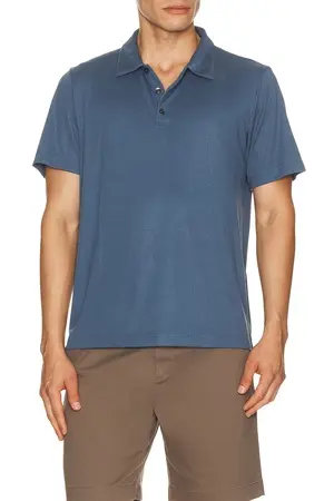 Theory Anemone Milano Bron Polo In Slate - Bering