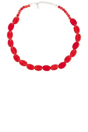 Completedworks Red Agate Bead Necklace