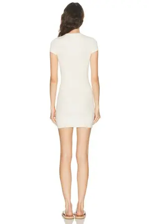 Eterne Cap Sleeve Mini Dress - Cream