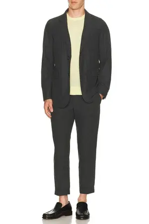 BEAMS 1 Pleat Travel Pants - Charcoal