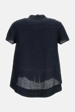 BIFFI Linen Short-sleeve Shirt