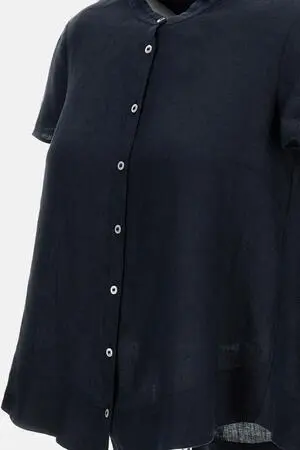 BIFFI Linen Short-sleeve Shirt