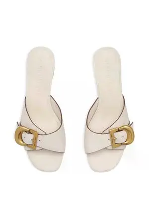 Marc Jacobs Buckle-detail Heeled Sandals - Neutrals